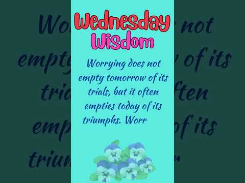 Wednesday Wisdom / Quote of the Day / Wisdom Quote / Inspirational Quotes / Motivational Quotes