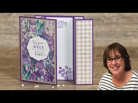 Besondere Effektkarte zum Geburtstag・Aufstellkarte / Fun Fold Card ・Stampin’ Up!
