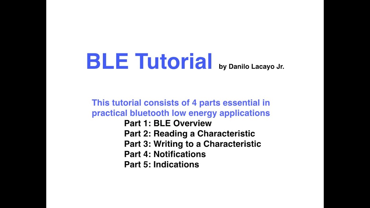 Qt BLE Tutorial