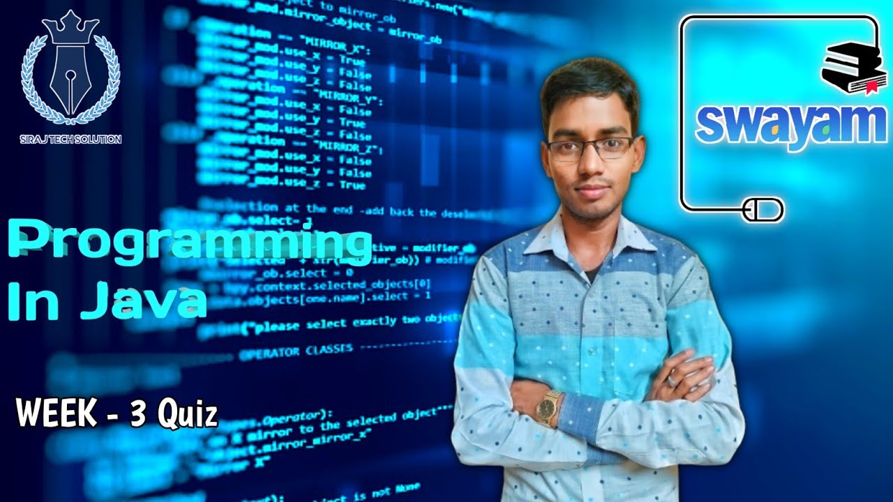 NPTEL Programming In Java Week-3 Quiz Assignment Solution 2023