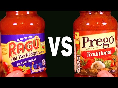 RAGÚ vs. PREGO Italian Pasta Sauce - FoodFights Very Best Spaghetti with out Meatballs Live Review
