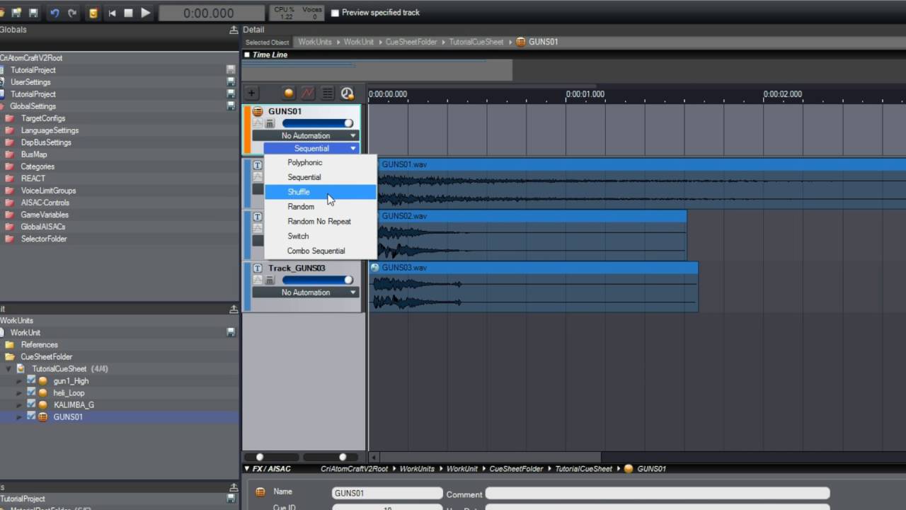 ADX2 Tutorial 10 - Cue Types
