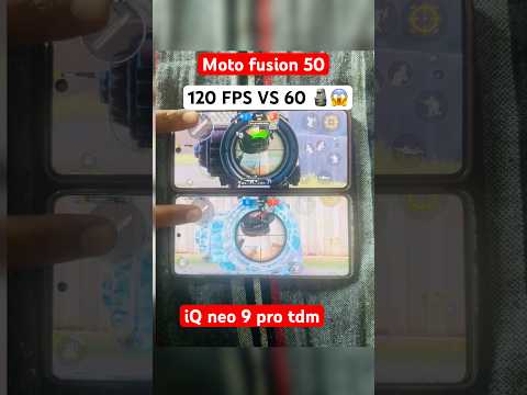 😱Motorola edge 50 vs iQOO NEO 9 Pro bgmi and pubg bullet test 60 fps vs motorola 120fps iQOO #pubg