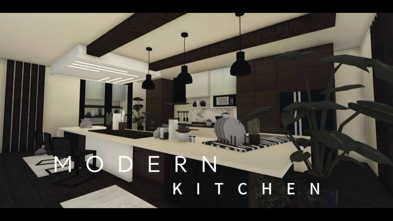 Bloxburg: 36k Modern kitchen speed build! | #roblox #bloxburg
