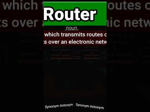 what is router | meaning of router #router #what_is_router #meaning_of_router @SynonymAntonym