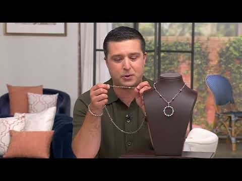 American West Sterling Silver Bead & Chain 17 - 24" Necklace on QVC