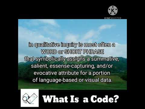 RESEARCH LOVERS|| WHAT IS A CODE? BU JOHNNY SALDAÑA
