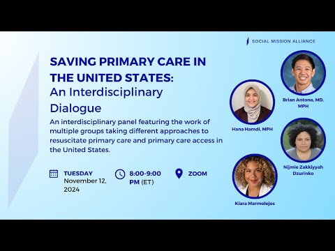 Saving Primary Care in the United States | Webinar