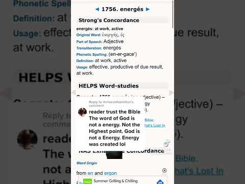 Is the POWER of God energy like?