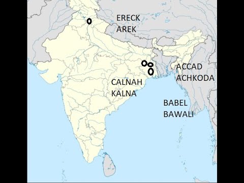 CHILDREN OF NIMROD Genesis 10:10 [ENGLIH NAMES] BABEL Bawali ERECH Arek ACCAD Achkoda CALNEH Kalna