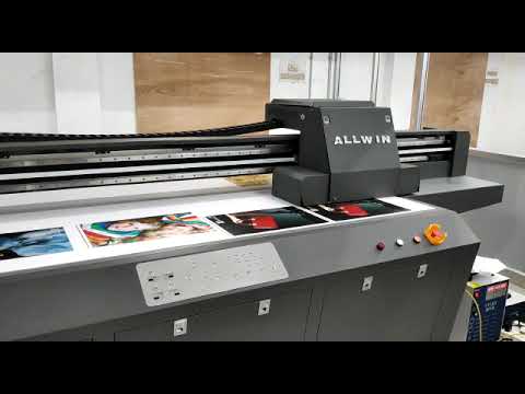 Uv Digital Flatbed Printing Machine - Allwin UV LED Flatbed Printer UV2513 8 Feet By 4 Feet 1054 ...