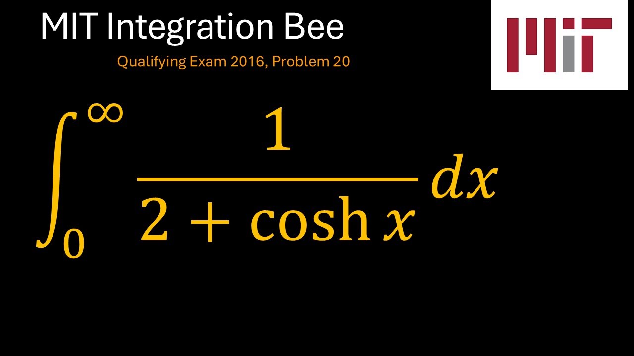 MIT 2016 Integration Bee Qualifying Exam, Problem 20