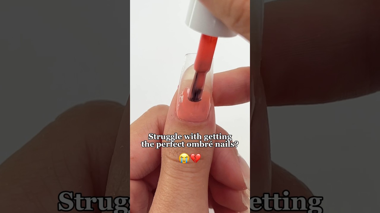 The BEST Hack To Achieve The PERFECT Gel Ombré #nailhack #ombrenails #nailboo #nailboopartner
