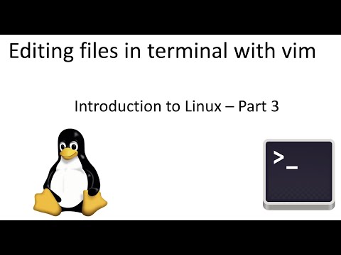 Editing text files through the linux BASH terminal using vim - Introduction to linux - part 4