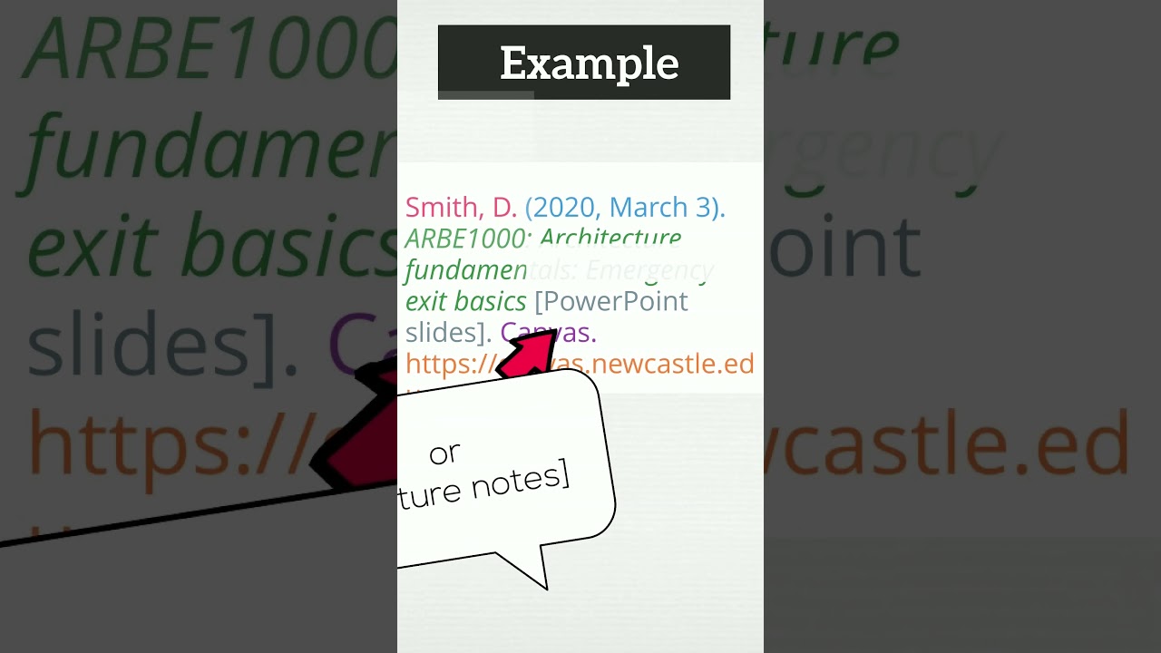 APA7th referencing - Course materials