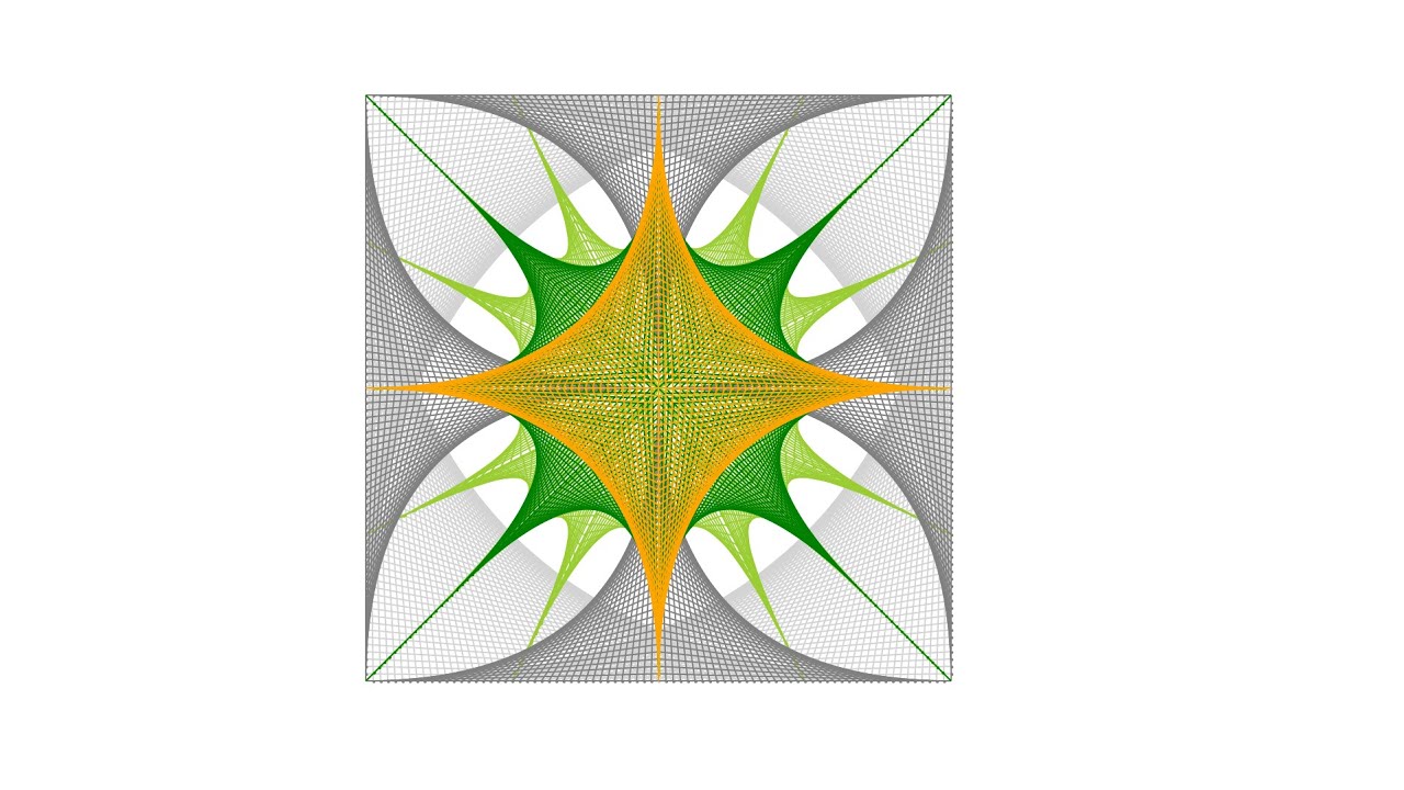 String Art | Square Pattern | Triangle Pattern | Mesh art