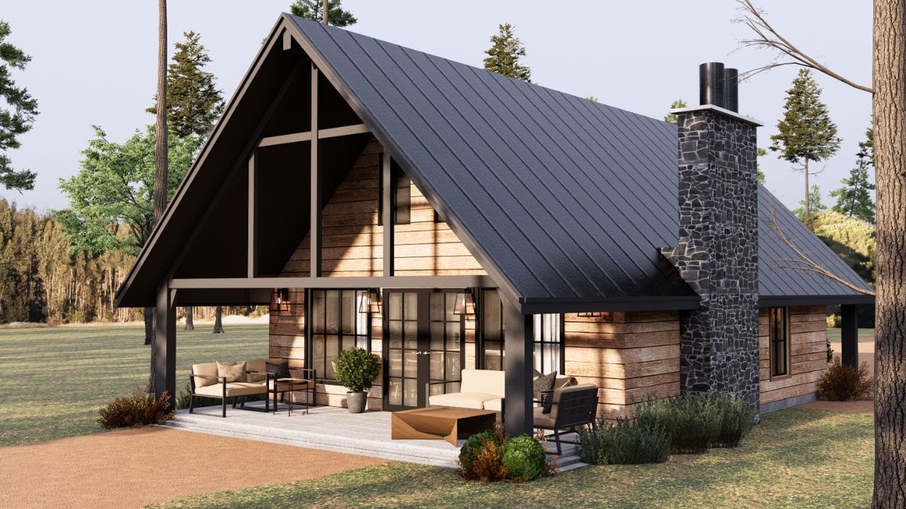 24'x36' (7x11m)  STUNNING Cabin !!! | 2 Bedroom & 1 HomeOffice