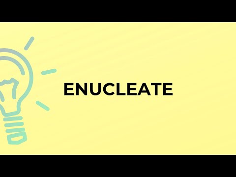 What is the meaning of the word ENUCLEATE?