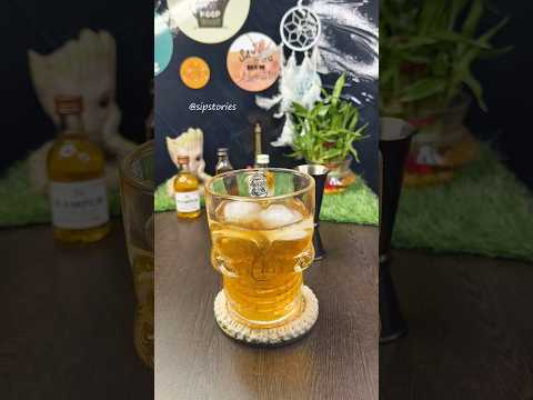 Old Monk Rum with ice, soda, and a splash of water – a timeless Desi classic #asmr #ytshorts #shorts