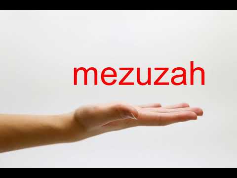 How to Pronounce mezuzah - American English