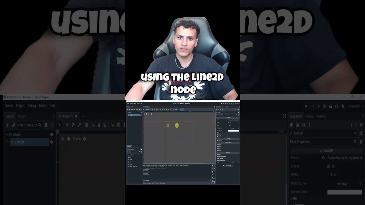 Using the Line2D Node for Drawing Lines