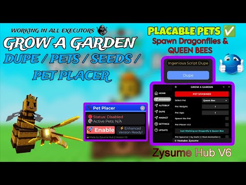 [🐝] NEW Bees Update Script! | Grow a Garden Dupe Pets + Seeds + Pet Placer (2025 WORKING)
