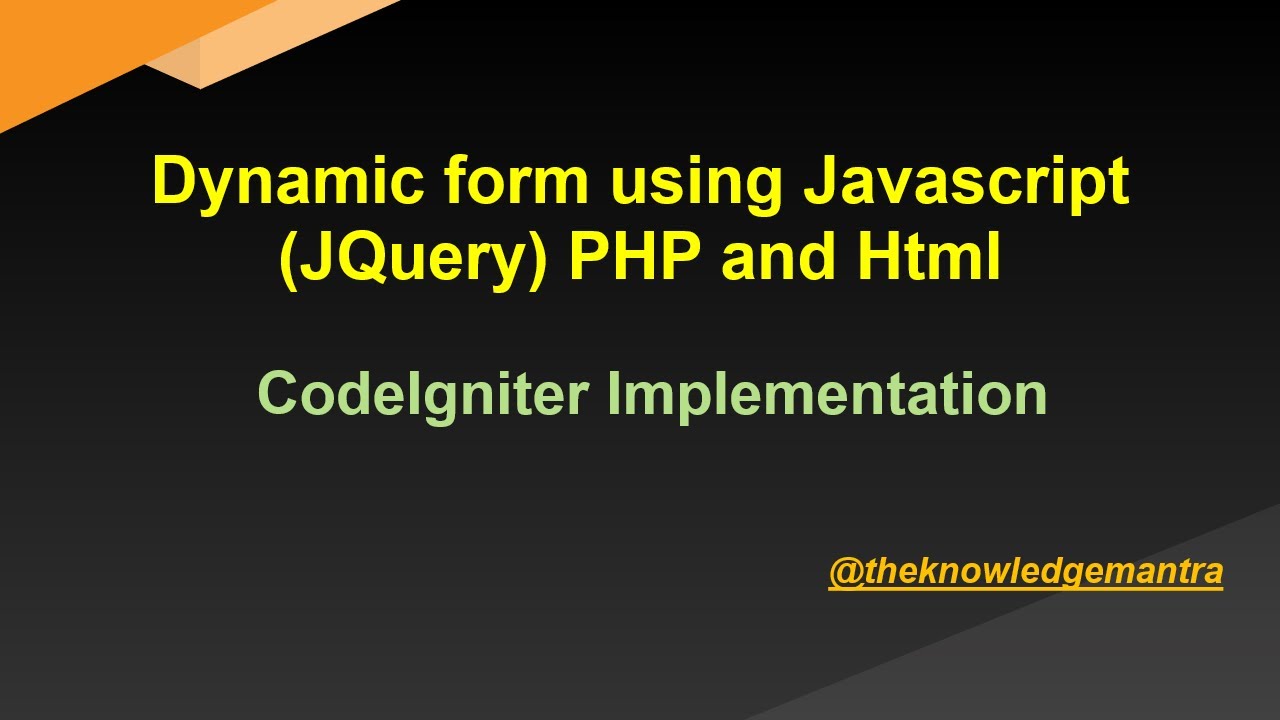 Dynamic Form using Javascript and html  || Add Fields dynamically with add and remove Button