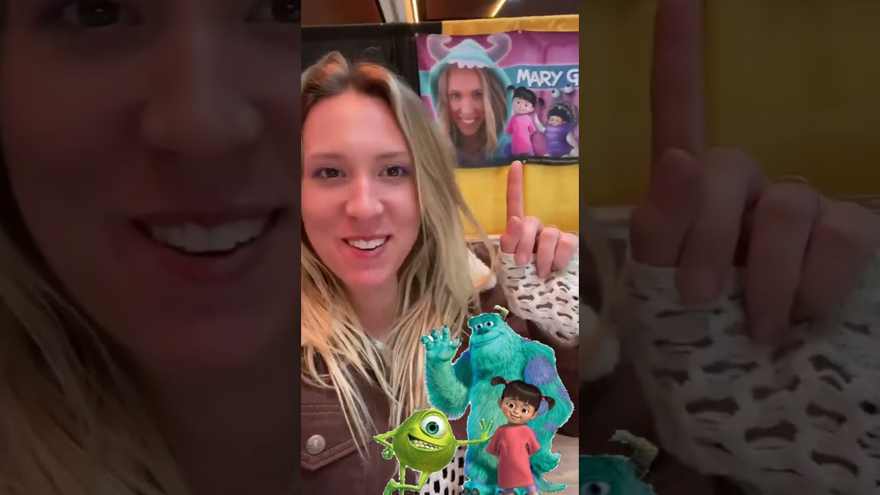 Boo From Monsters Inc Gives Us A Shout Out!
