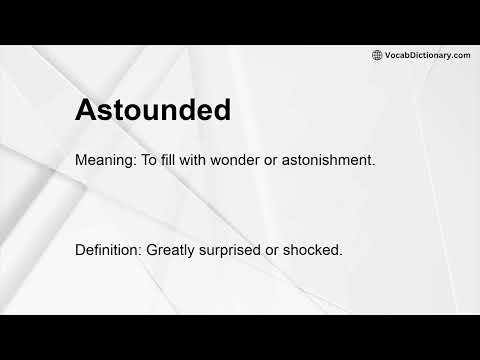 Astounded Meaning
