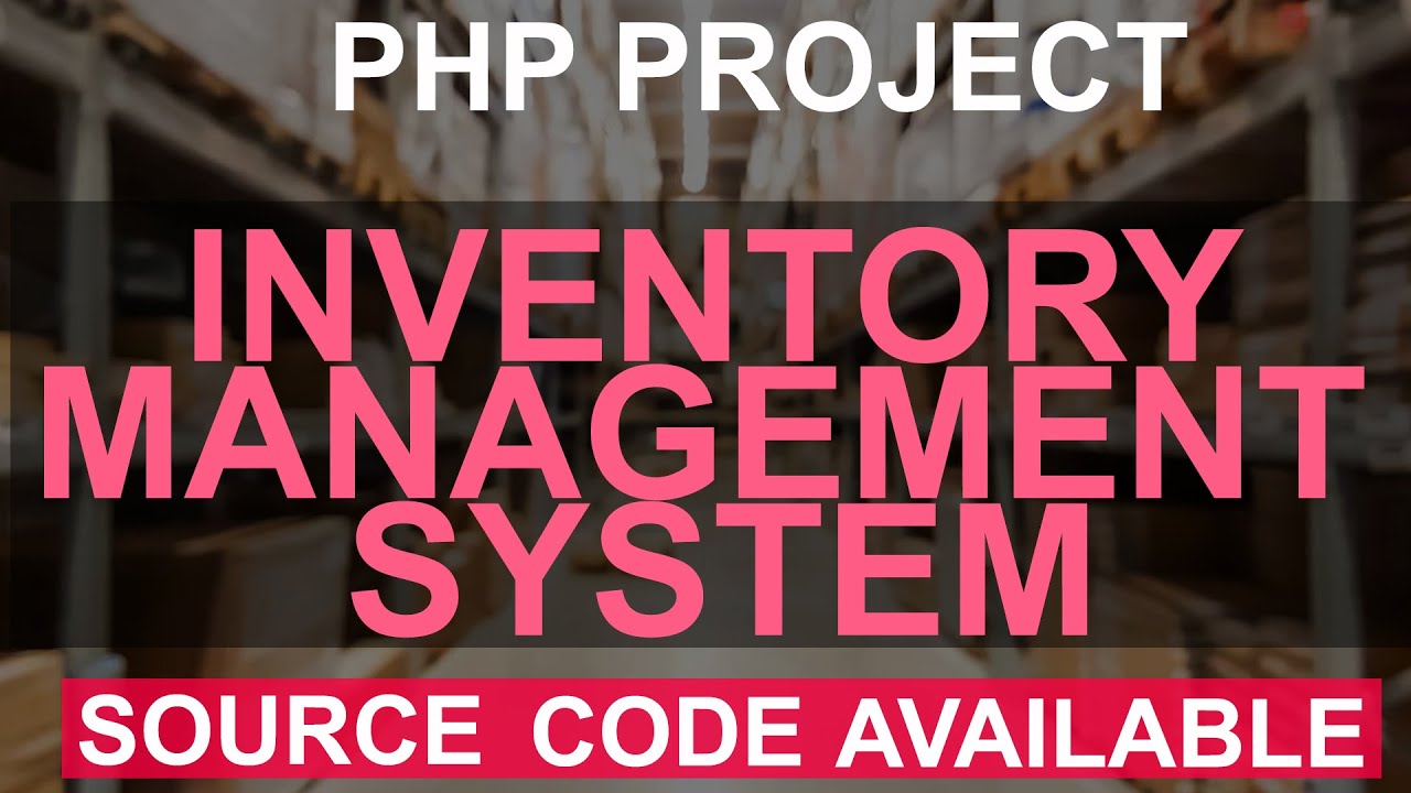 PHP PROJECT: Inventory Management System using HTML CSS JavaScript jQuery PHP MySQL #technology
