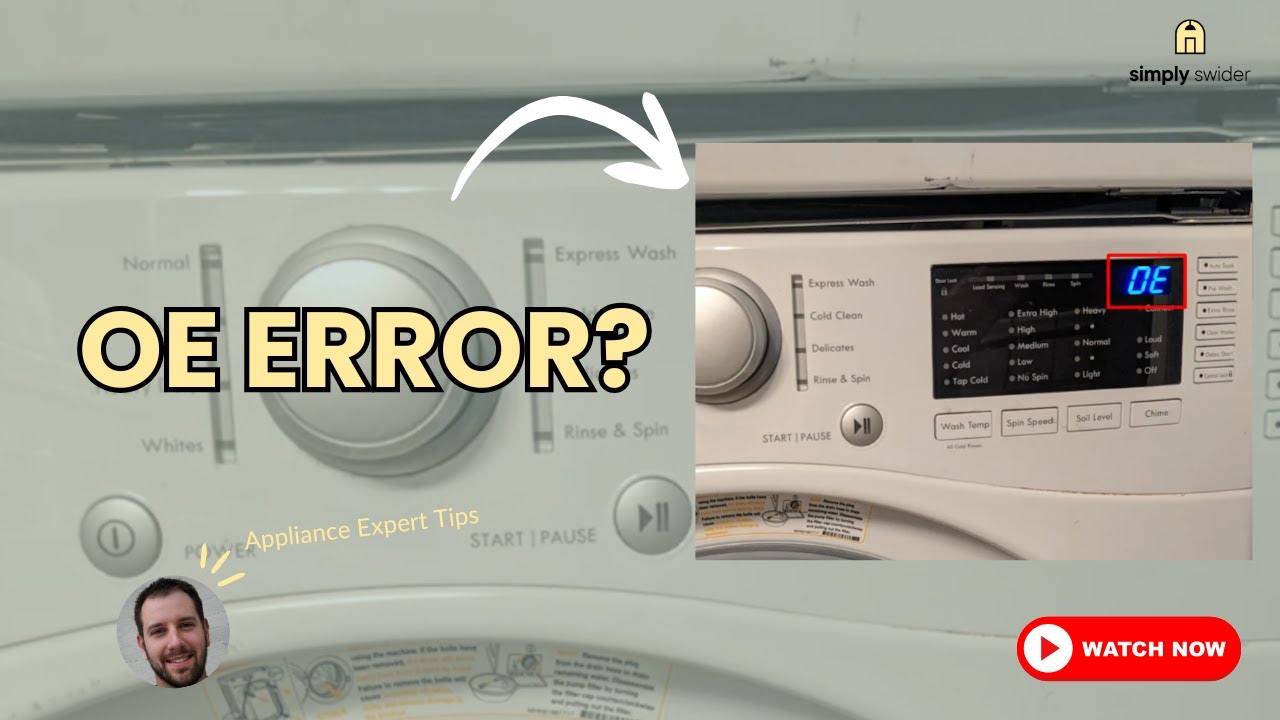 Kenmore Washer OE Error Code? 5 Fixes That Work (90% SUCCESS Rate!)