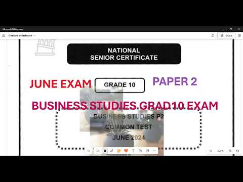 Business Studies Grade 10 Paper 2 June 2024