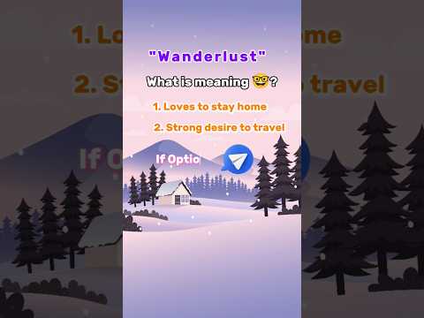 "wanderlust" #shorts #synonyms #wanderlust #grammar #vocabulary