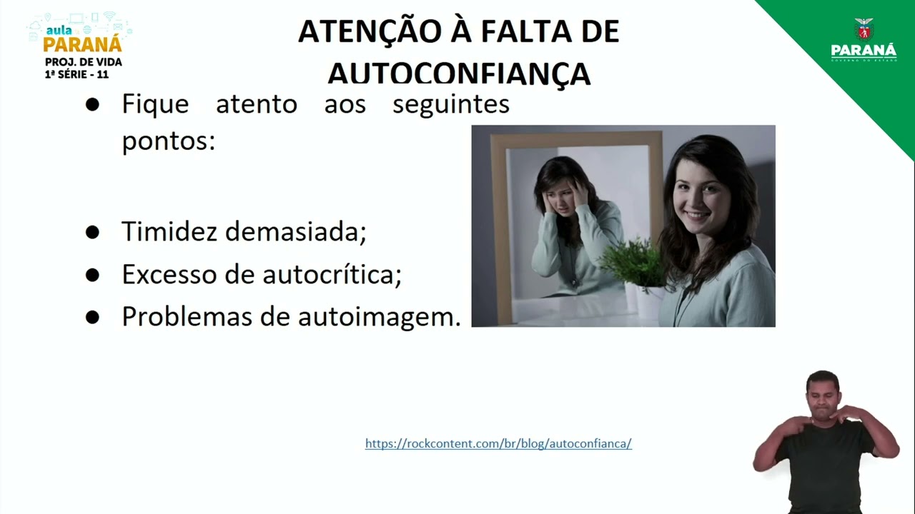 2022 | Resumo da Aula | 1ª Série | Projeto de Vida | Aula 11 - Autoconfiança