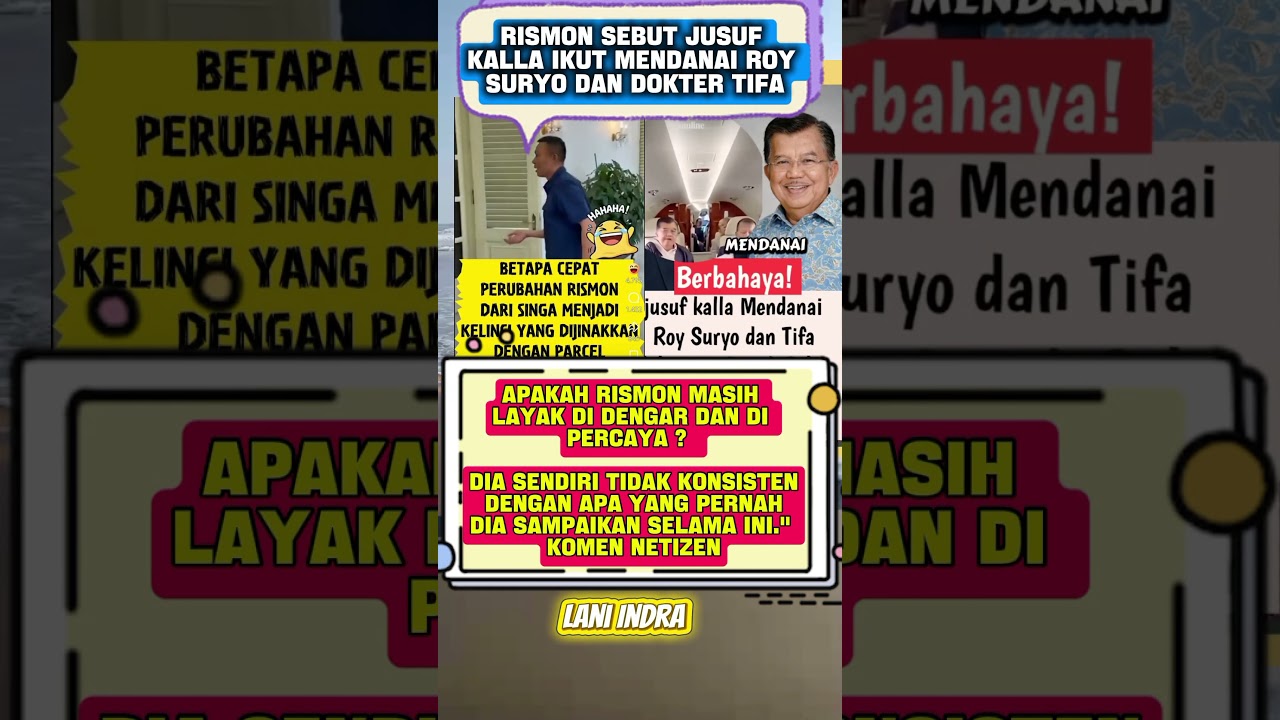 Rismon Says Jusuf Kalla Also Funded Roy Suryo and Doctor Tifa #jusufkalla #roysuryo #rismon