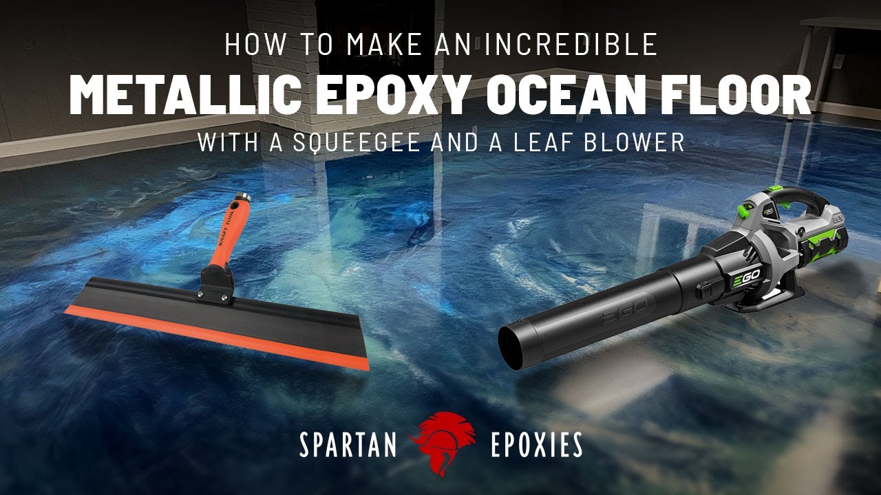 How to make an Ocean Wave floor with Metallic Epoxy