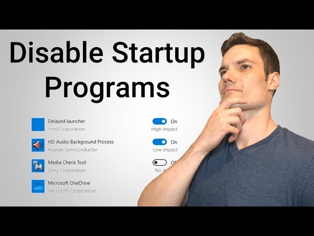 How to speed up Windows 10 boot by disabling startup programs