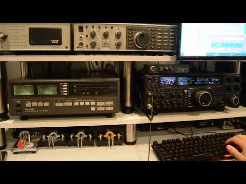 Yaesu FT2000 and FL7000 amplifier in the 160M Stew Perry contest