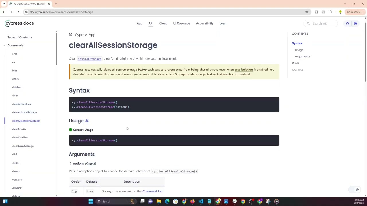 Exploring Cypress Docs | Advanced Cypress Inbuilt Commands