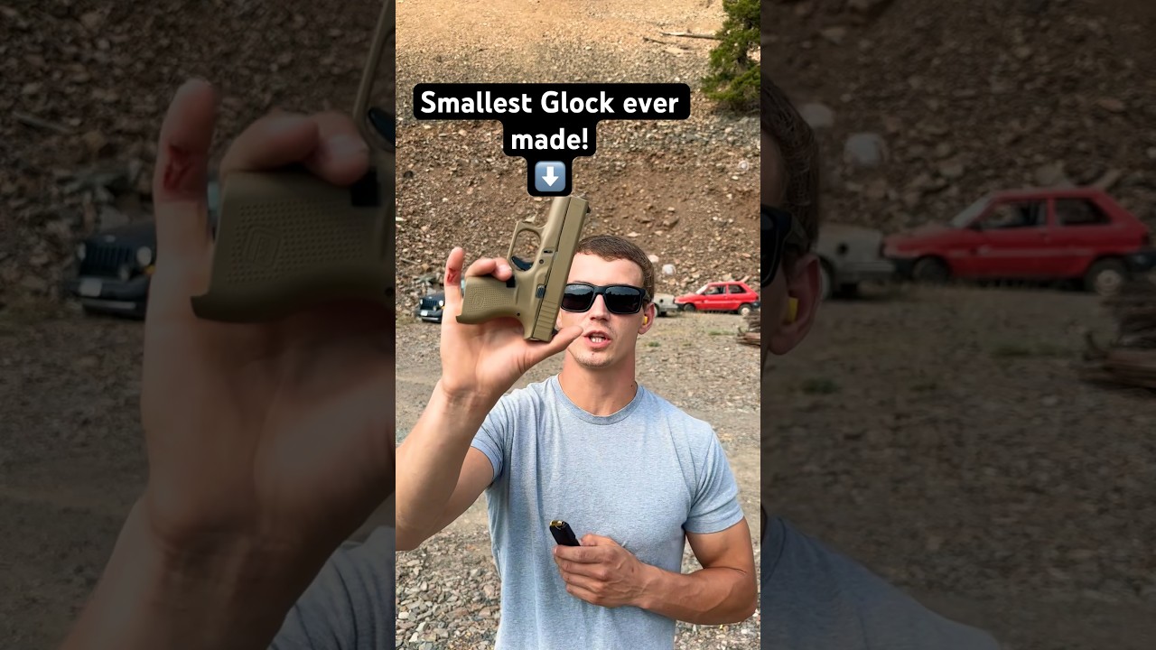 First time shooting the smallest Glock ever made! #g42 #glock