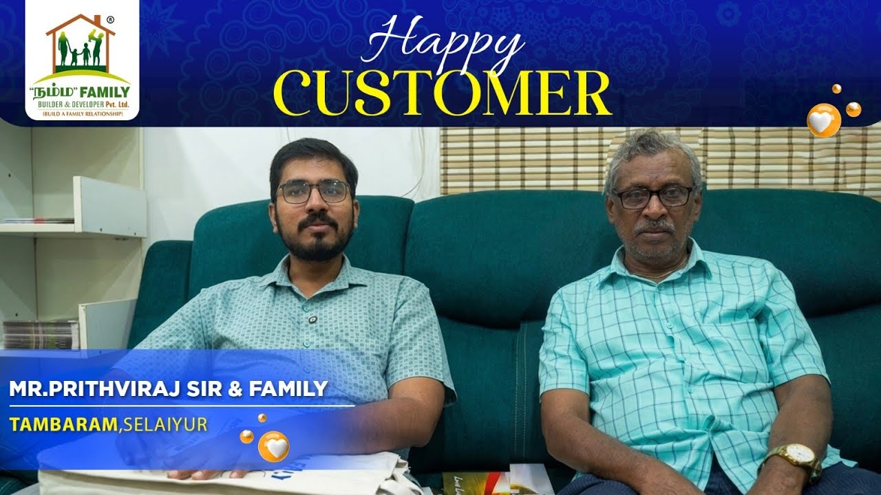From Doubt to Trust 💙 | Client Testimonial | Namma Family Builders | Land Investment in Chennai