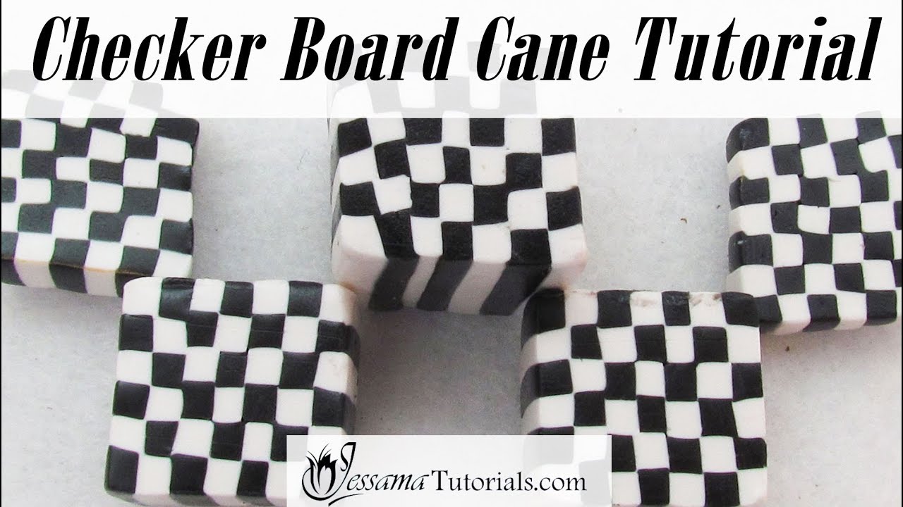 Easy Polymer Clay Cane: CheckerBoard Cane Tutorial