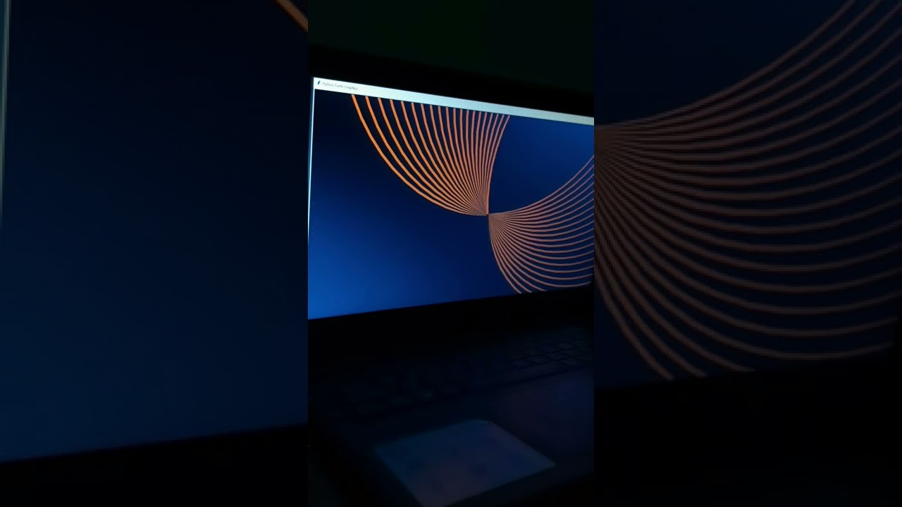 mind blowing illusion made with python | python turtle animation | coding memes | programming shorts