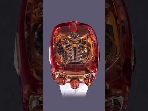 The $1,600,000 Bugatti Chiron Tourbillion Orange Sapphire Watch #jacobandco #watch #shorts