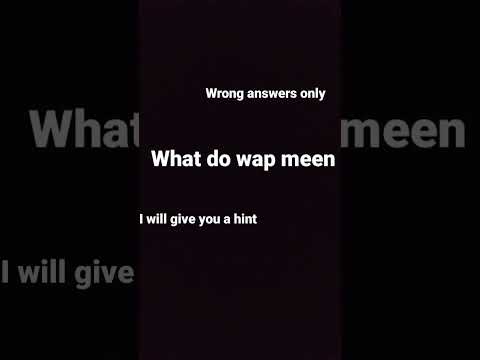 what do wap mean