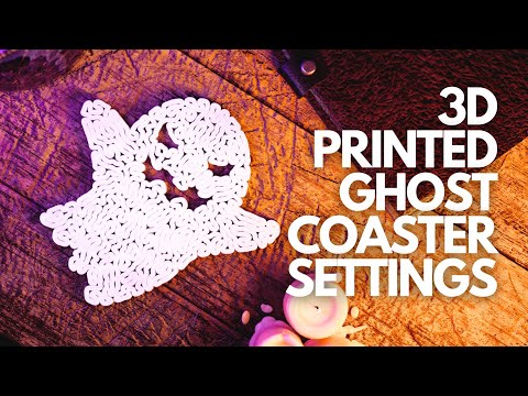 👻 Ghost Coaster・ STL File for 3D printing・Cults