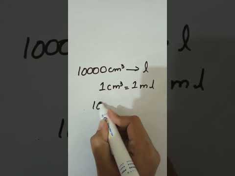 How to convert cm^3 to litres? Easy trick just in 10 sec #maths #mathstricks #mathematics