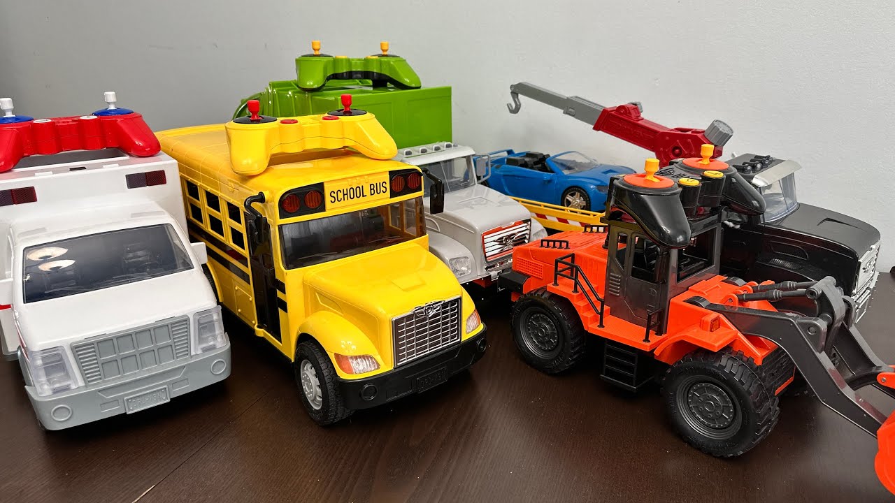 Driven by Battat RC School Bus Toys Unboxing 