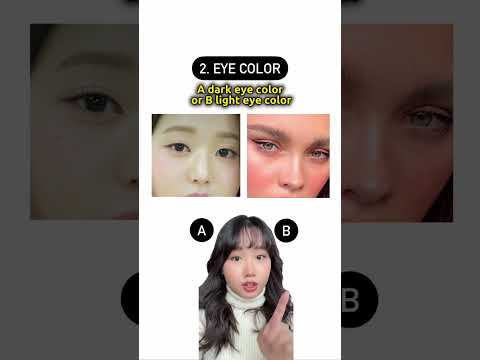 Which HAIR COLOR fits you best? 20sec beauty test #douyin #kbeauty #hairstyle #haircolor #haircare