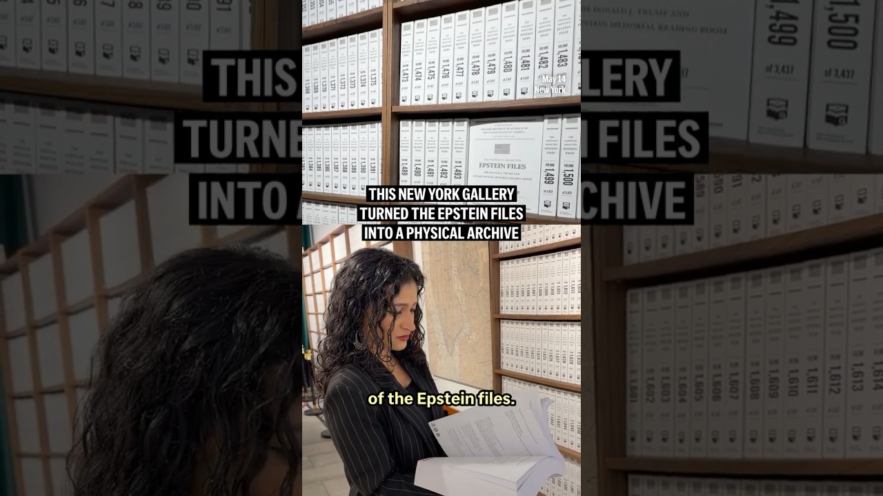 This New York gallery turned the Epstein files into a physical archive